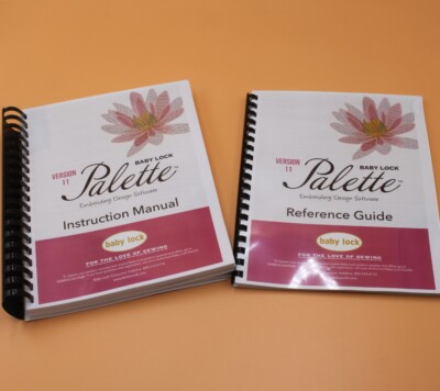 Baby Lock Palette 11 Combo Manual Solaris Embroidery Design Reference ...