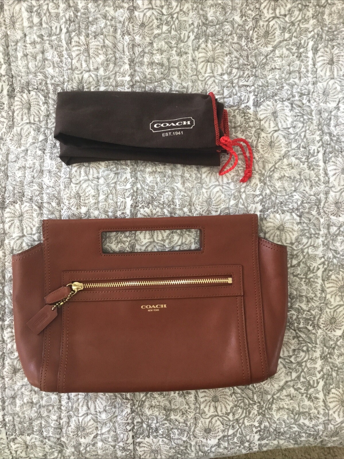 Coach Handbag Cognac Color Leather RARE AND GREAT CON… - Gem