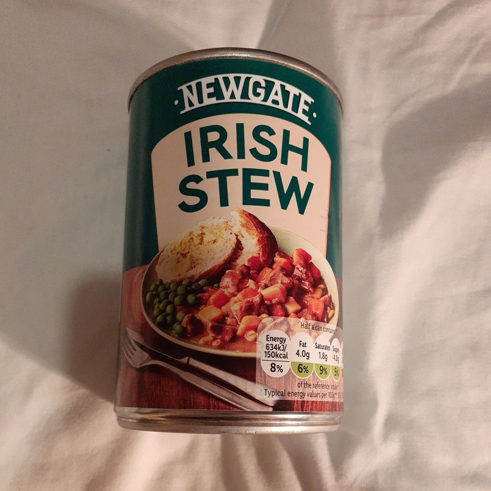 NEWGATE Irish Stew Quick Dinner Meal 400g x 4 tins cans=1.6KG.BBJUL2024 ...