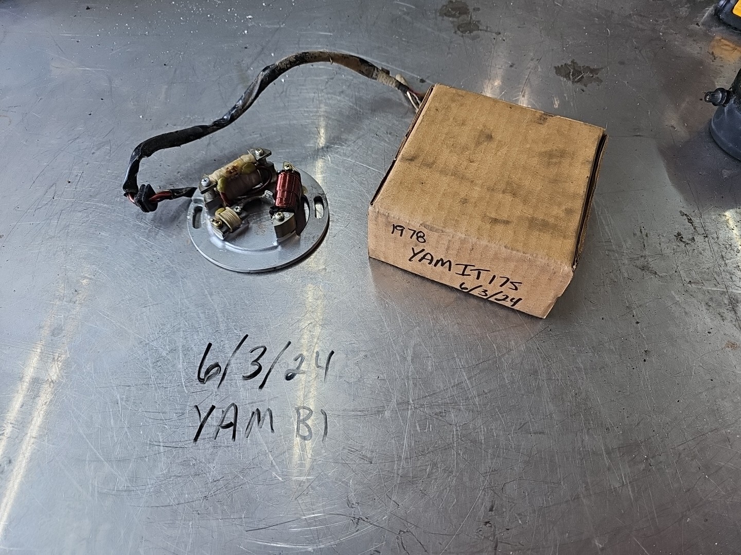 1978 78 YAMAHA IT 175 STATOR MAGNETO GENERATOR 1W2 | eBay