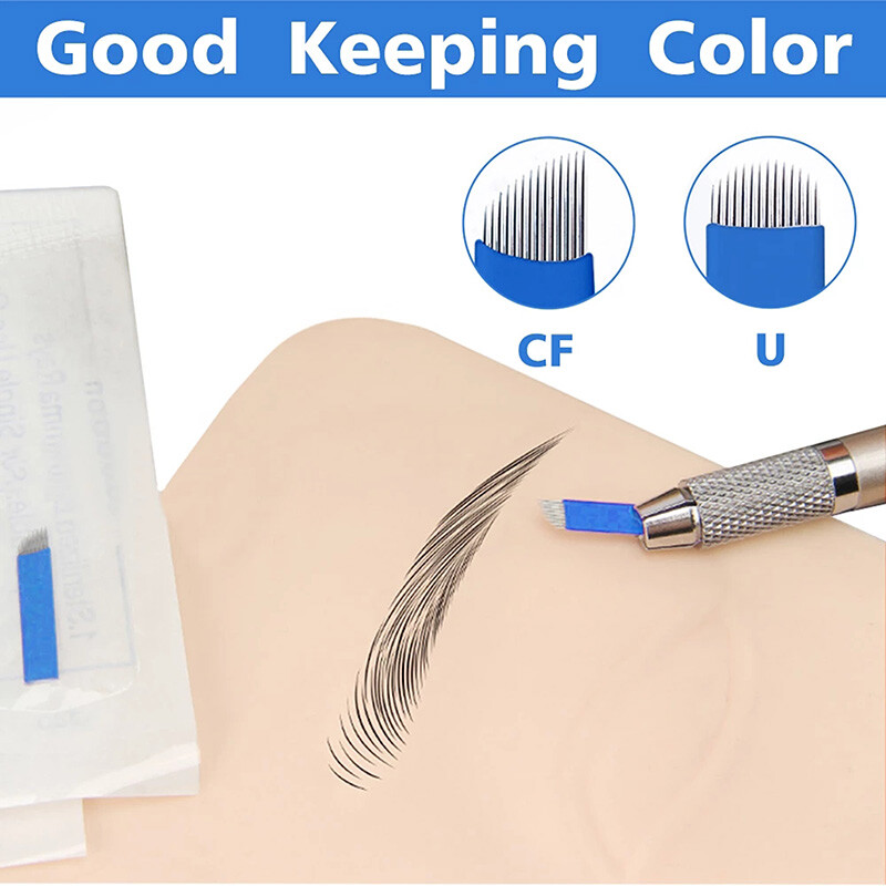 Microblading Blades Tattoo needles Permanent Makeup Needle Manual ...
