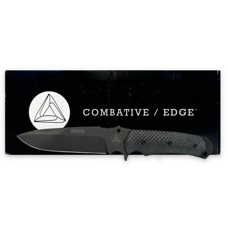 COMBATIVE EDGE SALUS G10 FOX Knife Fixed Blade Combat Military Survival ...