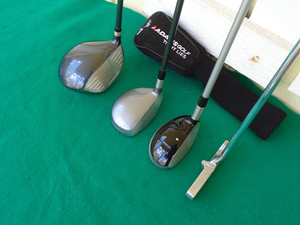 Ladies Cleveland Adams Pinseeker Irons Driver Wood Hybrid Complete Golf ...