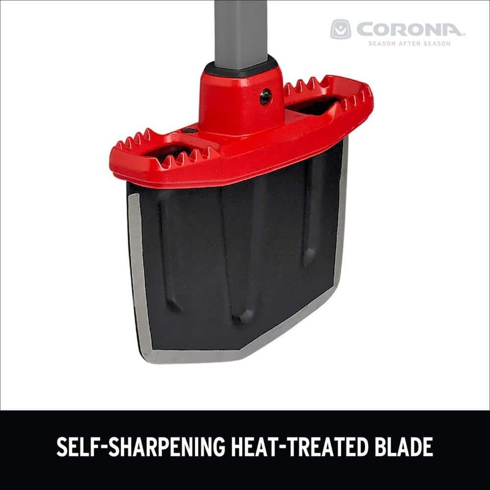 MAX EdgeMASTER 27 in. Steel Garden Edger with Red Comfort Grip Lawn ...