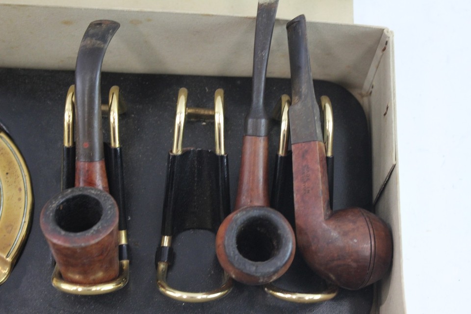 Estate Pipes Tobacciana Wooden Antique Vintage Vintage Pipe Holder ...