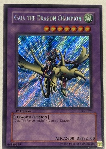 YU-GI-OH! Gaia the Dragon Champion LOB-125 Secret Rare 1st Edition! NA | eBay