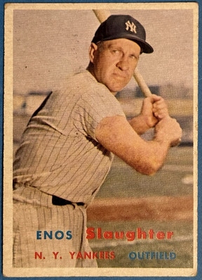 1957 Topps #215 Enos Slaughter HOF | eBay