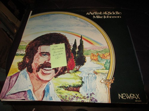 1976 MIKE JOHNSON The Artist The Riddle LP Newpax 330011 W/Insert Rock ...