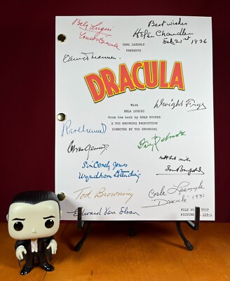 Dracula Script Signed- Autograph Reprints- Bela Lugosi- Dracula 1931 | eBay