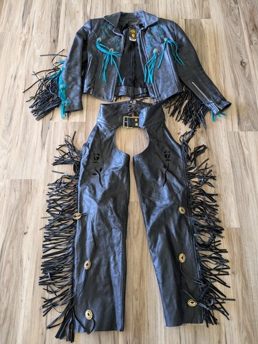 Gypsy Leather Jacket and Chaps | eBay