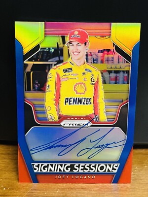 Joey LOGANO 2019 Rainbow 🌈Prizm AUTO On Card Autograph 2022 Champion ...