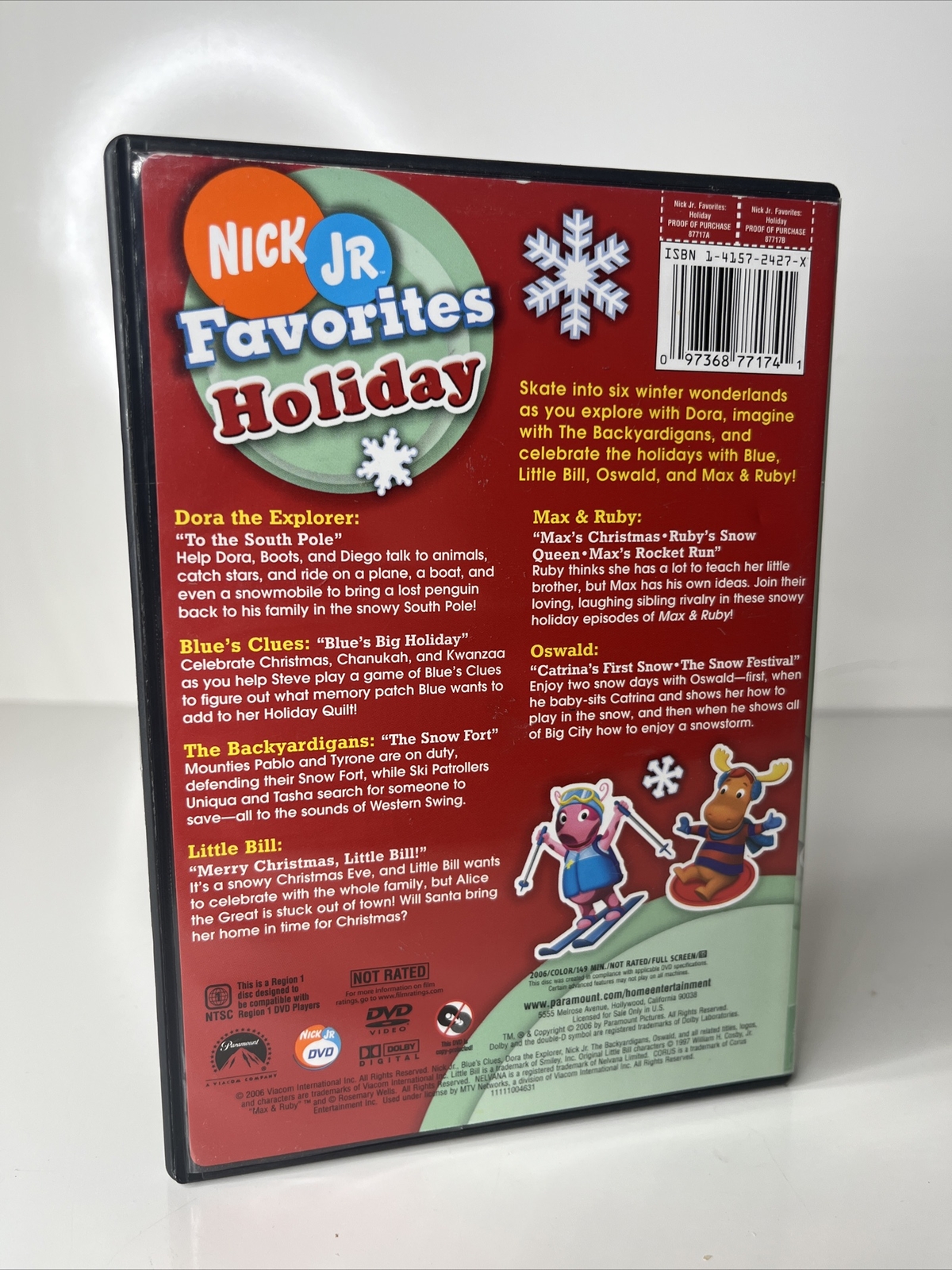 Nick Jr. Favorites Holiday 6 Wintry Wonders (DVD, 2006) Blues CLues ...