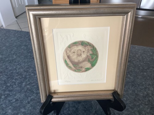 Koala by R.H. Badeau Framed, Etched and Embossed Art 149/250 | eBay