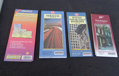 4-AAA City Road Travel Maps Syracuse-Binghamton-Buffalo-Rochester ...