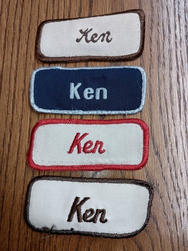 Ken Name Tag Vintage Patches (Lot of 4) | eBay