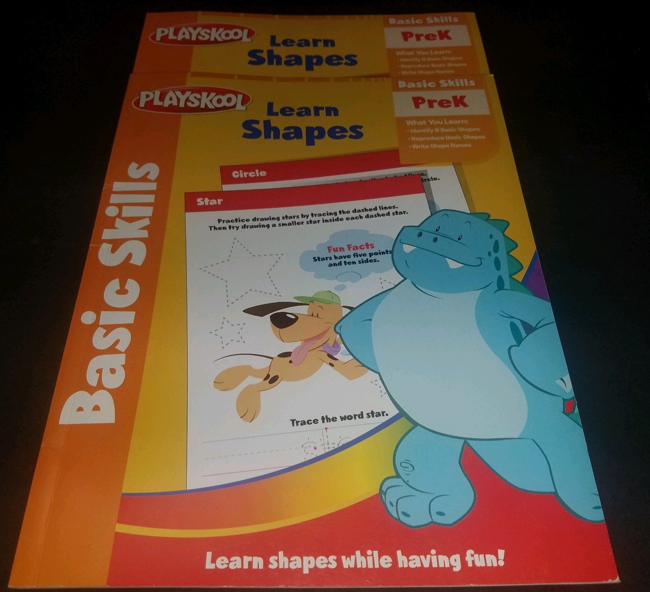 PLAYSKOOL BASIC SKILLS PRE-K WORKBOOKS LEARN SHAPES LOT OF 2 | eBay