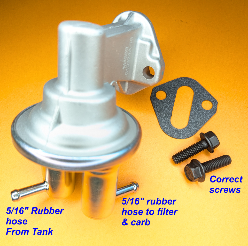 Carter Fuel Pump Kit Dodge Mopar 383 400 413 426 440 Big Block Chrysler ...