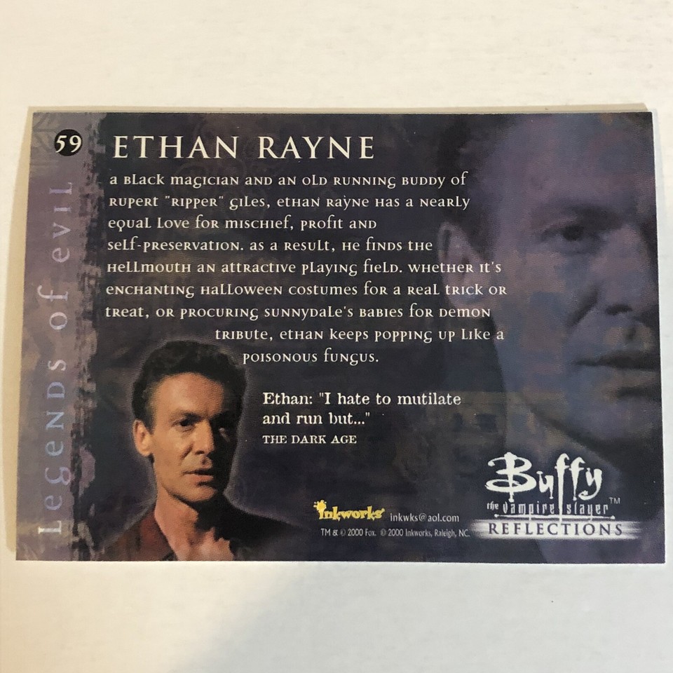 Buffy The Vampire Slayer Trading Card #59 Ethan Rayne | eBay