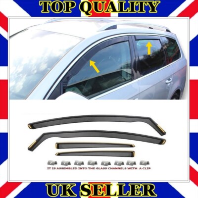 Window Visor Wind Deflector with clips For VW PASSAT B6 B7 ESTATE 2005 ...