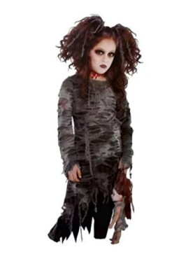 Zombie - Undead Walker - Tattered Dress - Costume - Child - XL 14-16 | eBay