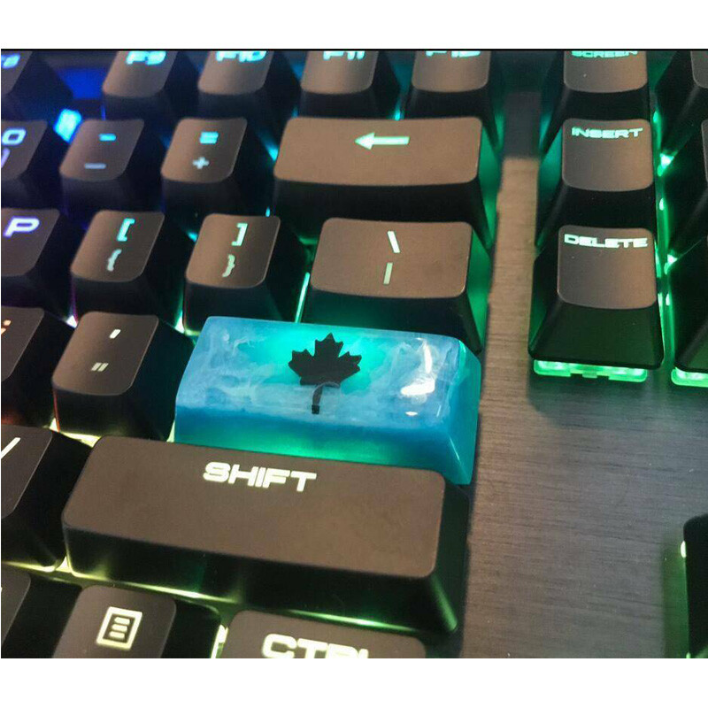 Black Ice Key 2020 Rainbow 6 Black Ice Keycap OEM R4 Blue Resin Key