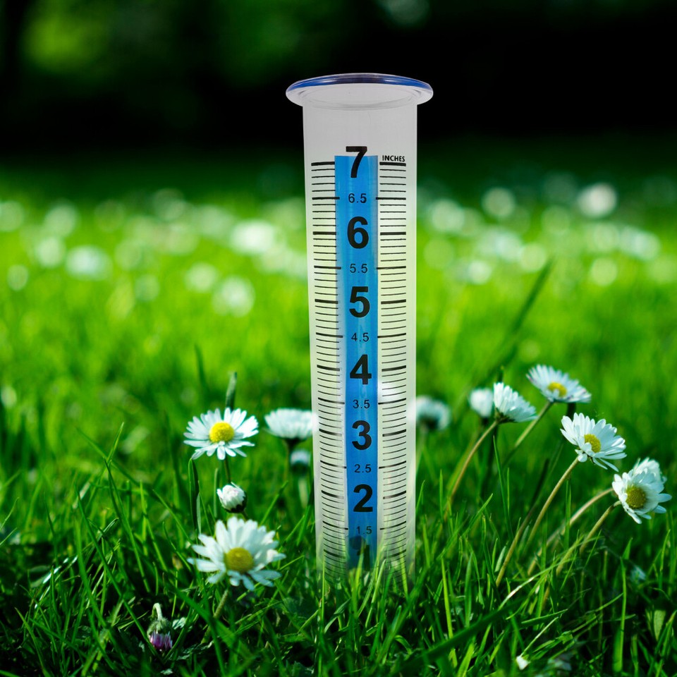 Rain Gauge with Scale Transparent Rain Gauge Rain Measuring Tube Tool ...
