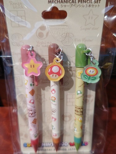 Usj Super Nintendo World Mario Power Up Mechanical Pencil Set Of 3 | eBay