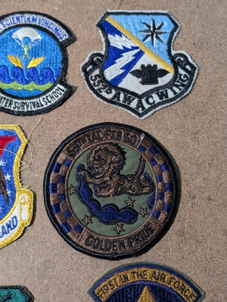 Lot 10 Vintage & Modern USAF Patch Patches Air Force TFW NATO Airplanes ...