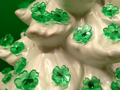 20 Green Shamrock Lights for St Patrick's Ceramic Christmas Tree Bulbs ...