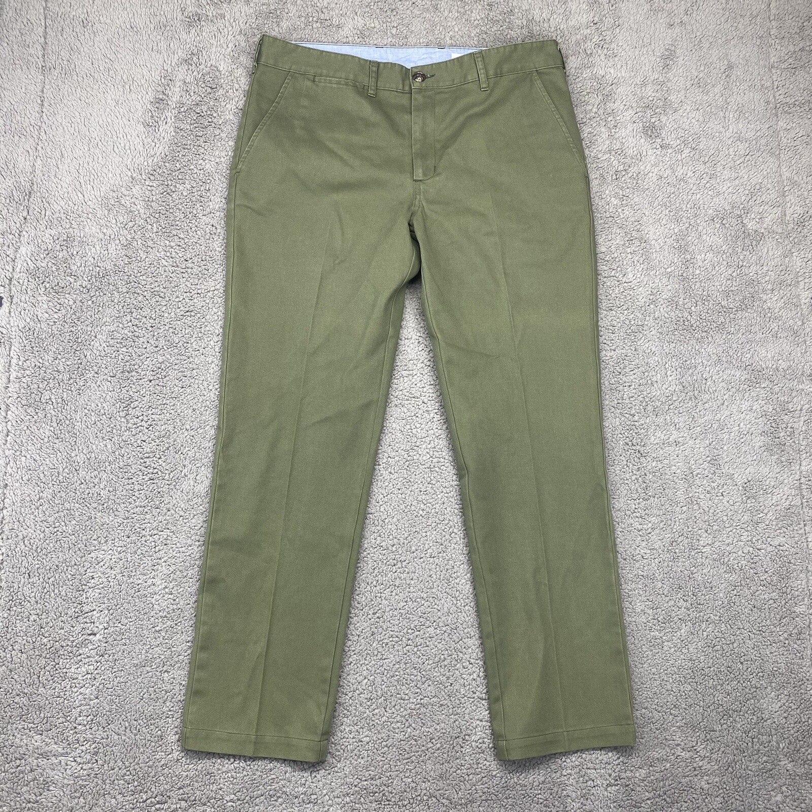 Peter Manning Pants Mens 34x29 Green Chino Classic Fit | eBay