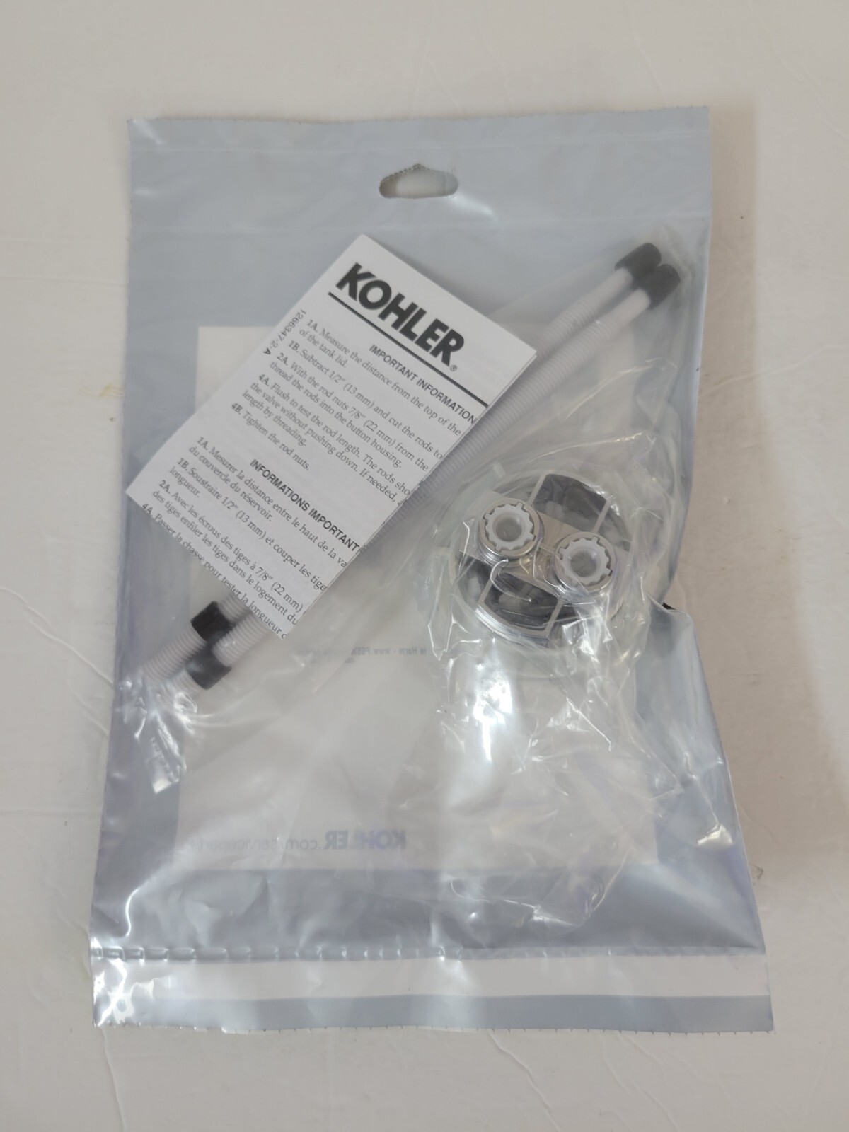 Kohler Push Button Flush Actuator Kit 1265519-CP Genuine | eBay