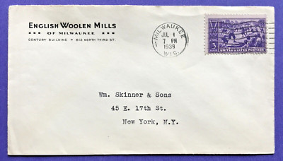 Scott #855 On Cover - Great Postmark, Milwaukee - July 1939 | eBay