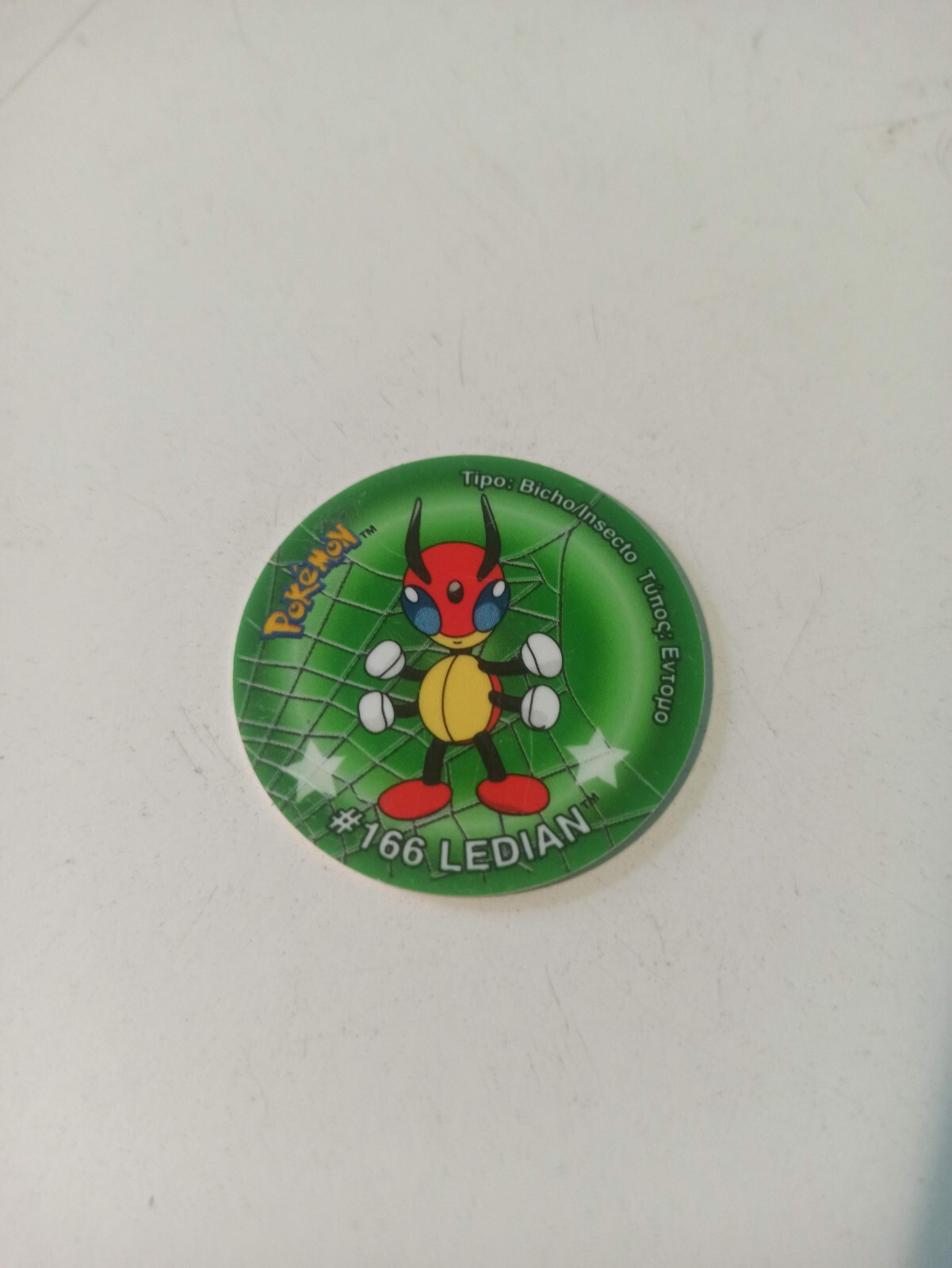Pokemon Tazo/Pog TAZOS COLLECTION STICKER LEDIAN #166 USED CONDITION | eBay