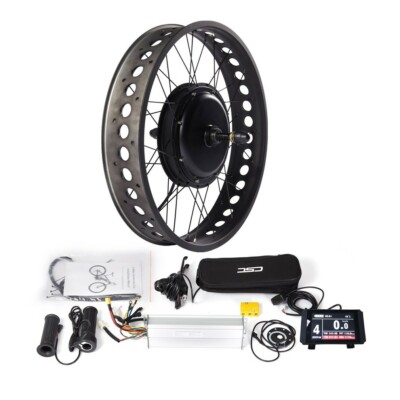 Fat E-bike Conversion Kit with KT-LCD8 Display for 20"/24"/26"x4.0 Fat ...