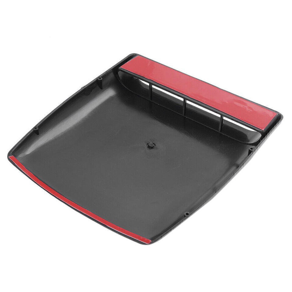 Black Universal Car Decorative Air Flow Intake Hood Scoop Vent Bonnet ...