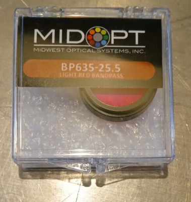 NEW MIDOPT LIGHT RED BANDPASS FILTER BP635-25.5 | eBay