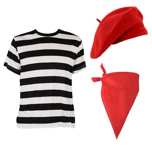 ADULTS 3 PIECE FRENCH SET BASTILLE DAY LADIES MENS FRANCE FRENCHMAN ...