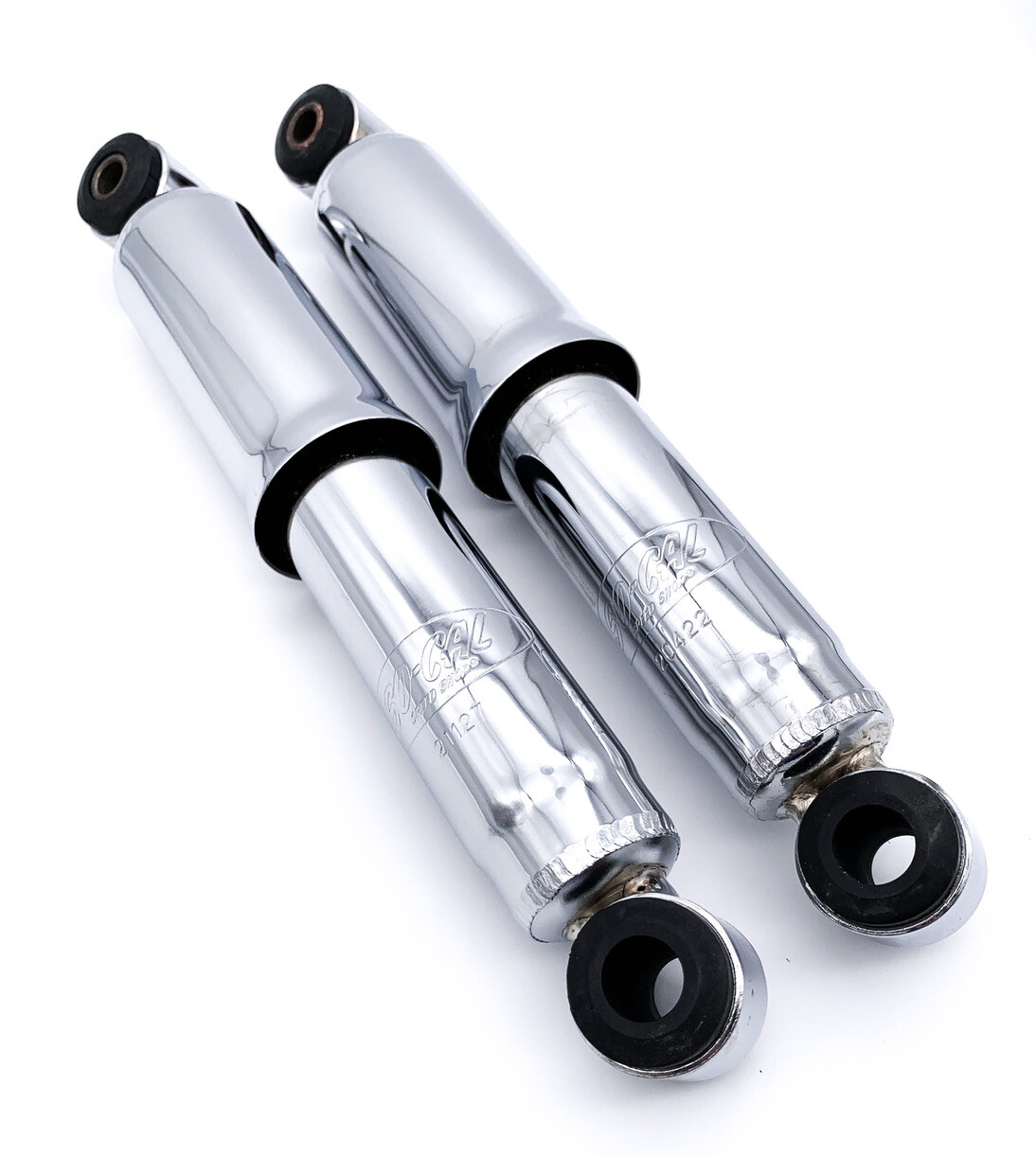 Pair Short Covered Chrome Gas Filled Shock Absorbers For Street / Hot ...