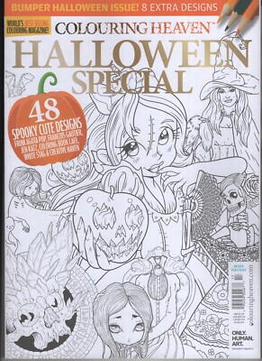 COLOURING HEAVEN MAGAZINE HALLOWEEN SPECIAL ISSUE ISSUE #117 BUMPER ...