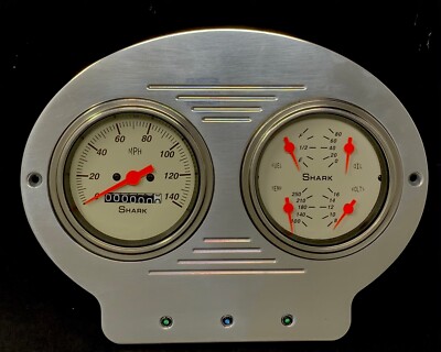 1928-1929 Ford Car 2 Gauge Dash Panel Insert Quad Style Set Mechanical ...