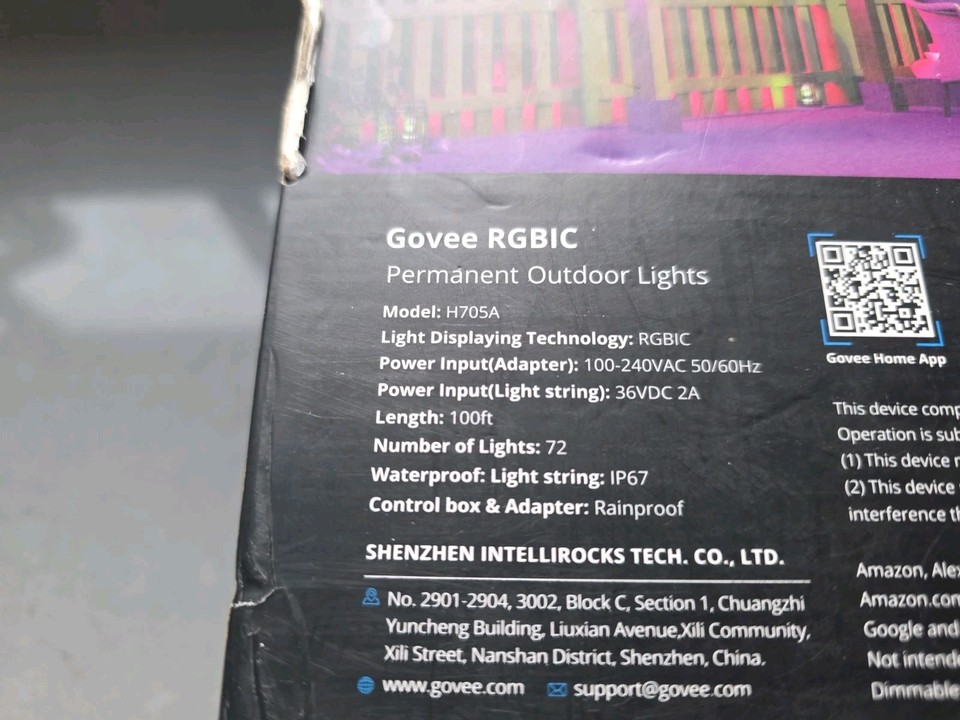 GOVEE H705A Permanent Outdoor IP67 individual Lights Strands RGBIC ...