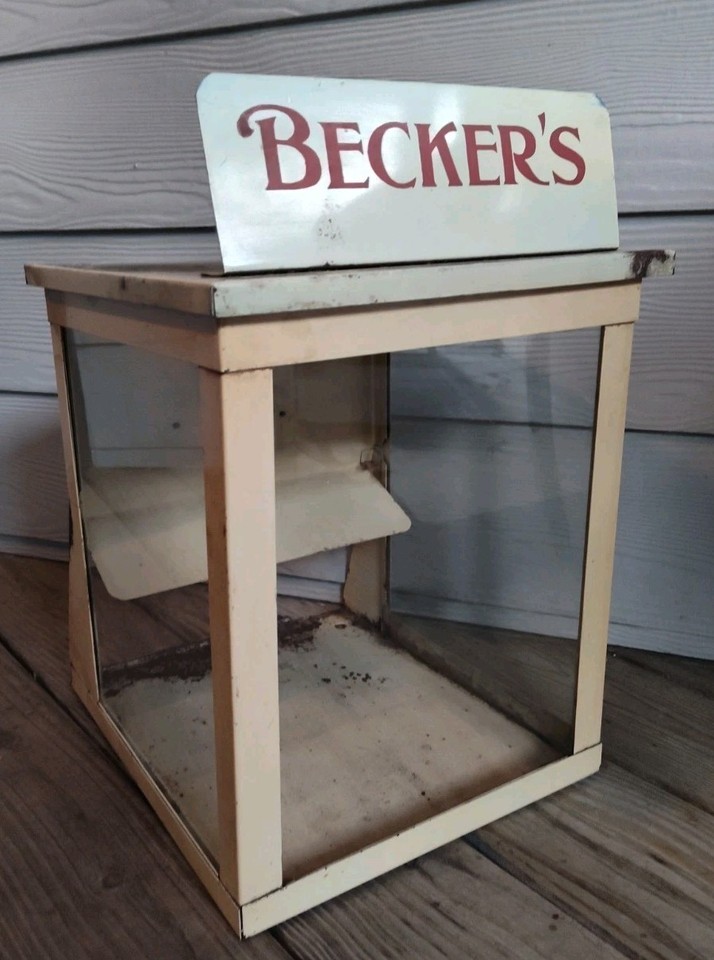Antique Becker"s Pretzel Bakeries Baltimore MD Metal Countertop Display ...