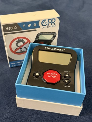 CPR V5000 Call Blocker for Landline Phones - Block Robocalls, Stop Spam ...
