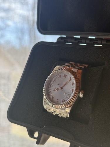 Oyster Perpetual Custom Watch Mod PT5000 ETA 2824 Swiss Clone Sapphire ...