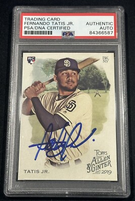 Fernando Tatis Jr Signed 2019 Topps Allen & Ginter Autographed Card ...