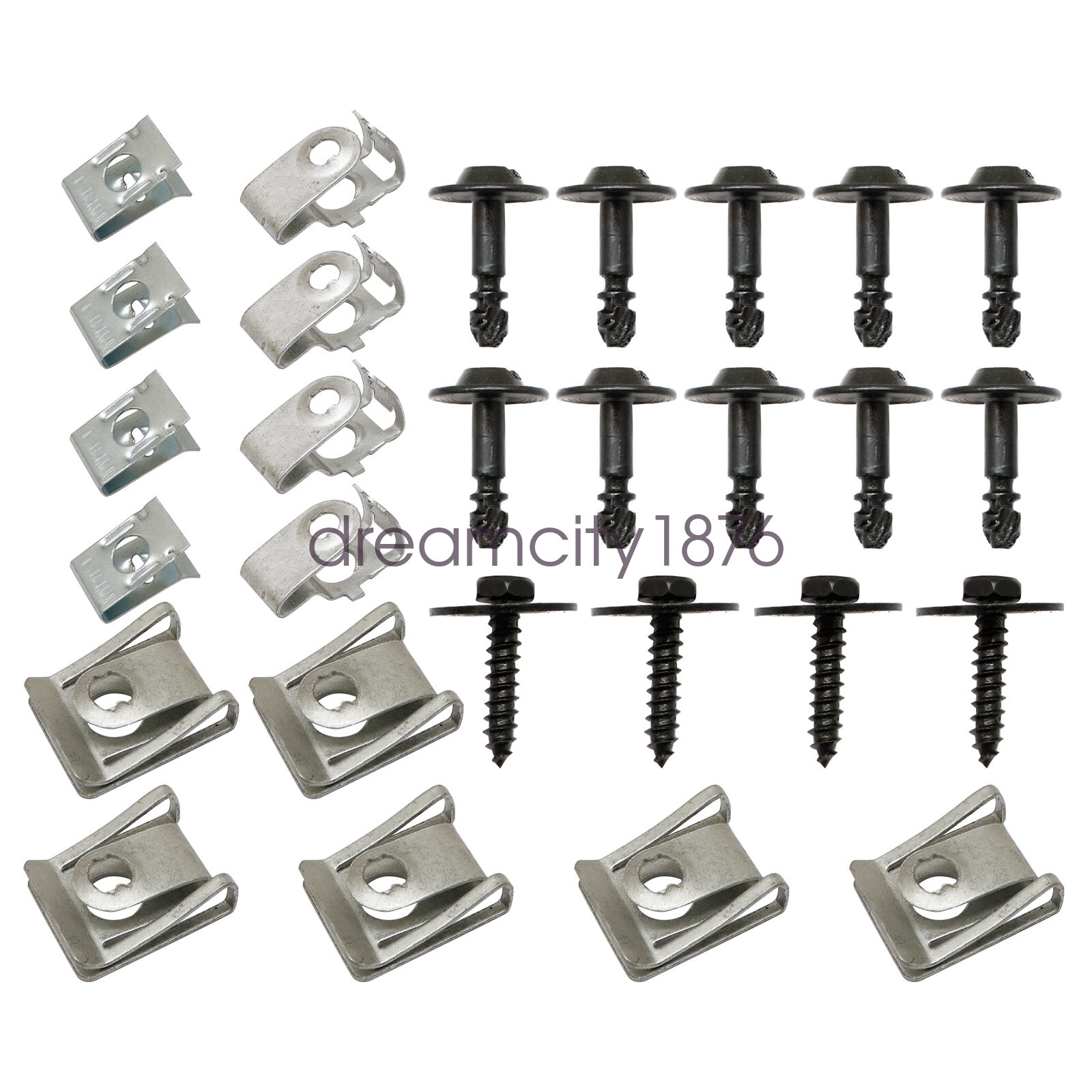 For AUDI A4 A5 A6 A7 Q5 Engine splash guard mounting kit screw 28pcs US ...