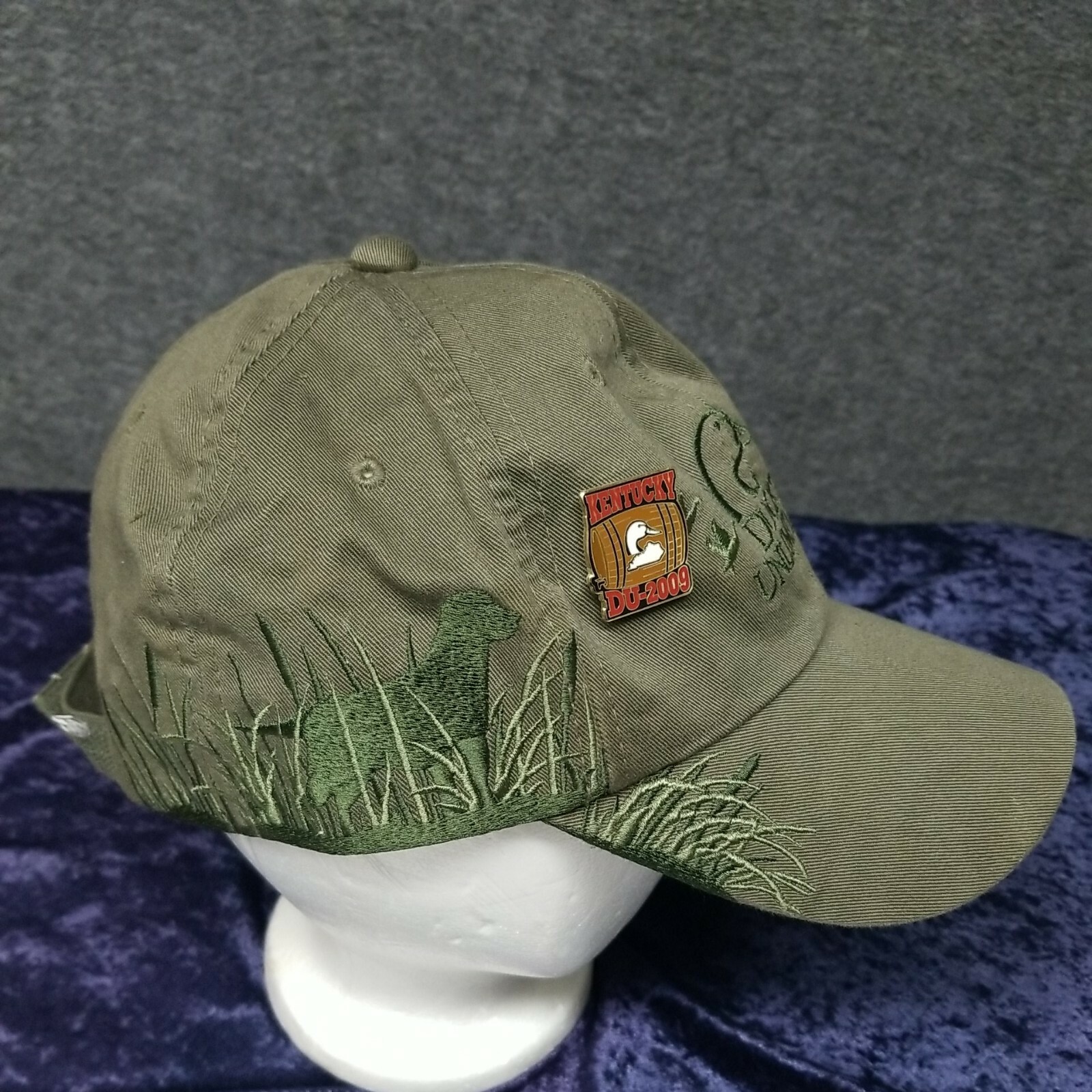 Hat Cap Ducks Unlimited Olive Green Hunting Embroide… - Gem
