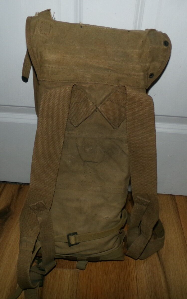 Antique Long 1918 WW1 US M1910 Haversack Pack WWI Khaki Mess kit Meat ...