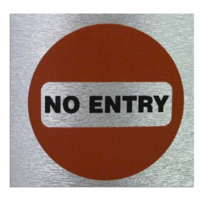 Weatherproof Square Info Signs 'No Entry' | Grelly UK