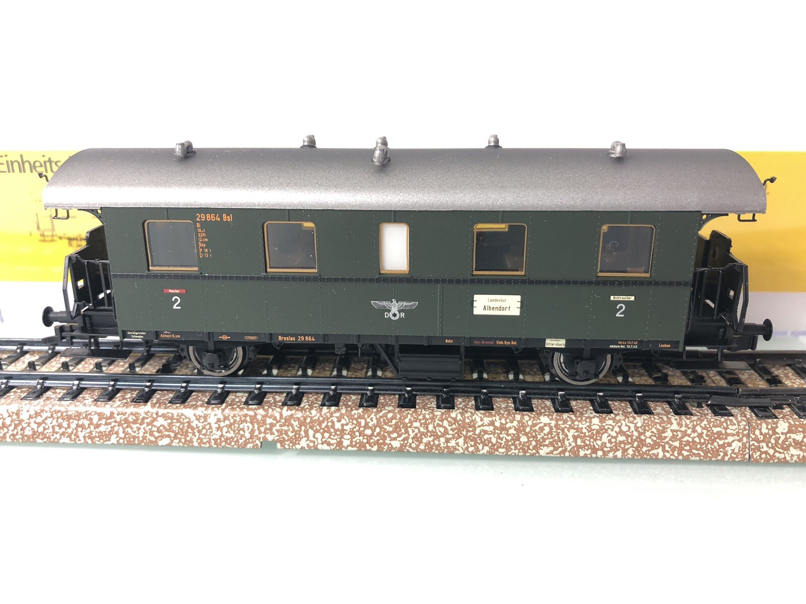 BRAWA 45807 H0 DC Personenwagen Bi 24 DRG 29864 Epoche II OVP TOP U2 ...